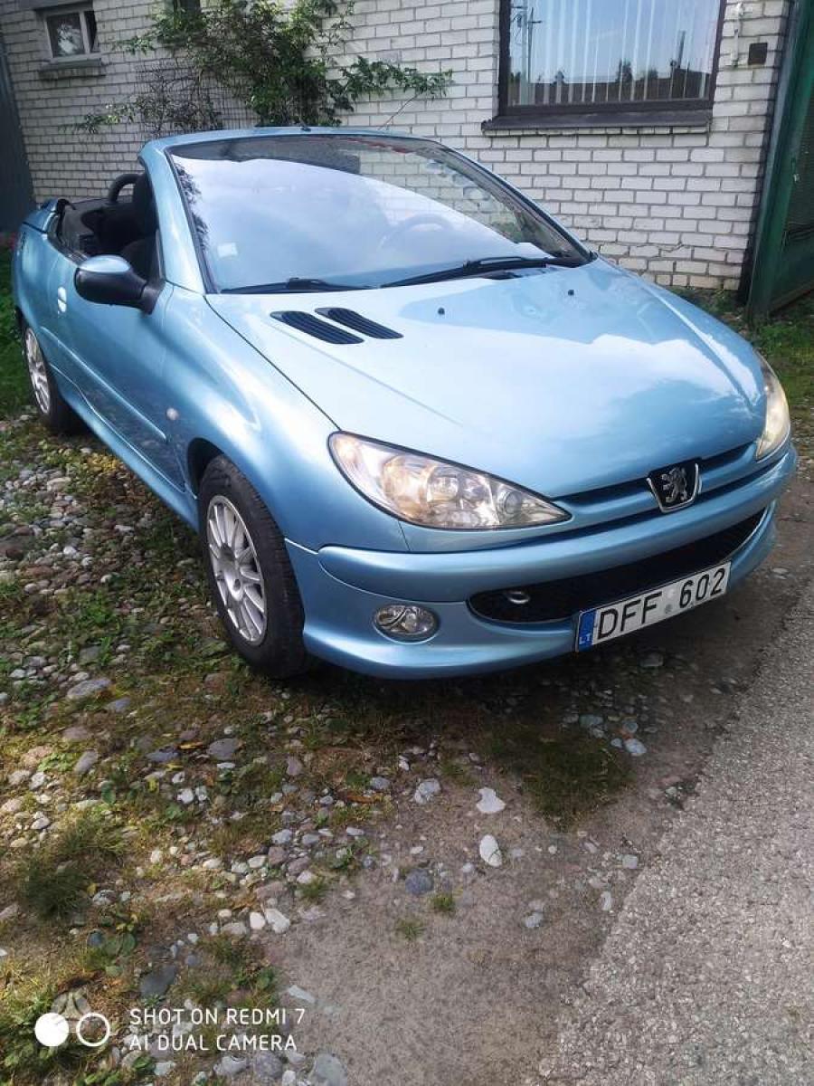 Blue Peugeot 206 2002 in Kaunas, with an engine capacity of 1.59 L and mileage of 227 thousand km for 1200 €, photo 9 on AUTOMOTO.COM.LV