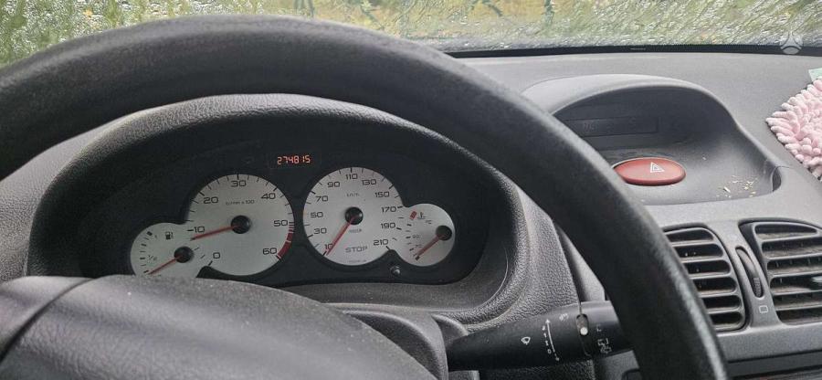 Zils Peugeot 206 2020 Ukmergė, ar dzinēja tilpumu 1.40 L un nobraukumu 275 tūkst. km par 600 €, foto 6 vietnē AUTOMOTO.COM.LV