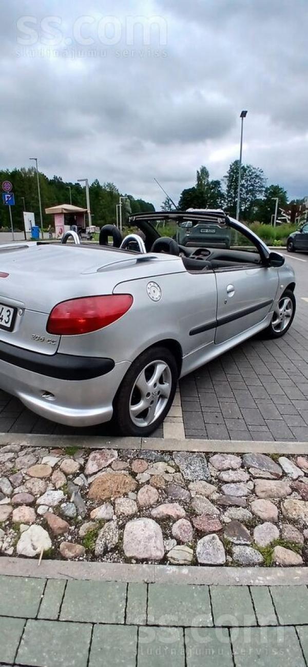 Peugeot 206 2003 in Riga, with an engine capacity of 1.60 L and mileage of 154 thousand km for 2050 €, photo 10 on AUTOMOTO.COM.LV