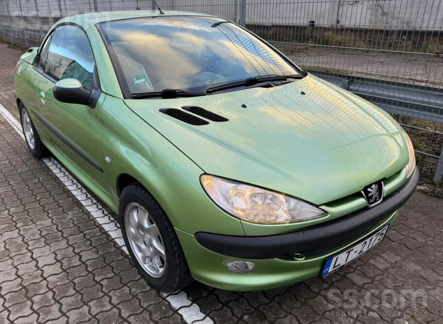 Zaļš Peugeot 206 2002 Rīga, ar dzinēja tilpumu 1.60 L un nobraukumu 226 tūkst. km par 1495 €, foto 1 vietnē AUTOMOTO.COM.LV