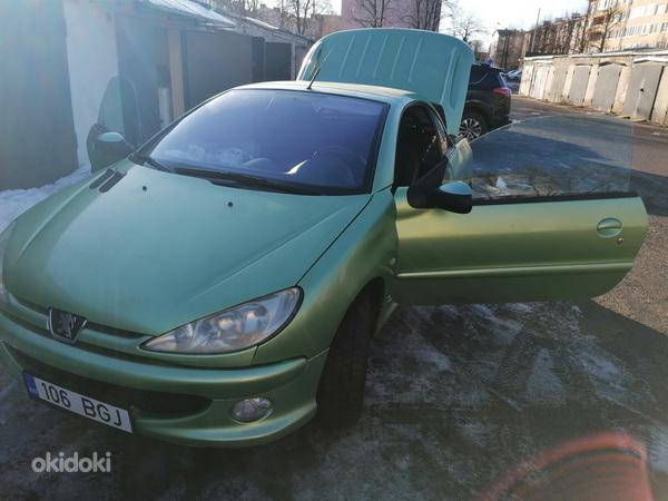 Green Peugeot 206 2004 in Narva, with an engine capacity of 1.60 L and mileage of 113 thousand km for 1500 €, photo 7 on AUTOMOTO.COM.LV