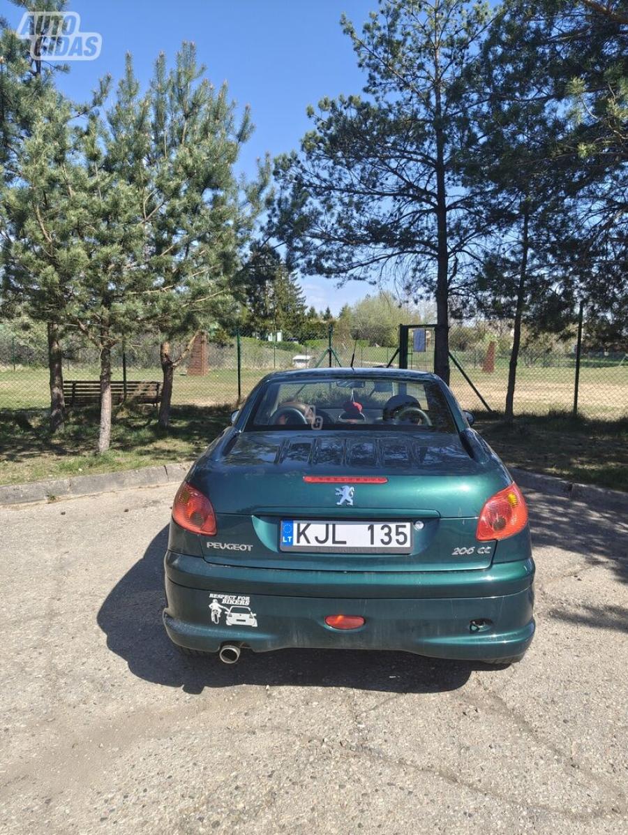 Green Peugeot 206 2006 in Moletai, with an engine capacity of 1.60 L and mileage of 276 thousand km for 1700 €, photo 5 on AUTOMOTO.COM.LV