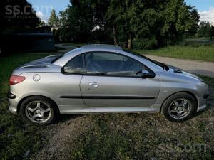 Grey Peugeot 206 2001 in Aluksne, with an engine capacity of 2.00 L and mileage of 189 thousand km for 1450 €, photo 7 on AUTOMOTO.COM.LV