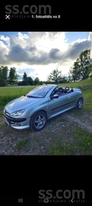 Pelēks Peugeot 206 2001 Alūksne, ar dzinēja tilpumu 2.00 L un nobraukumu 280 tūkst. km par 1550 €, foto  vietnē AUTOMOTO.COM.LV