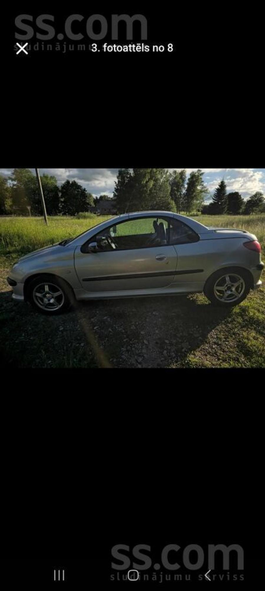 Pelēks Peugeot 206 2001 Alūksne, ar dzinēja tilpumu 2.00 L un nobraukumu 280 tūkst. km par 1550 €, foto 4 vietnē AUTOMOTO.COM.LV