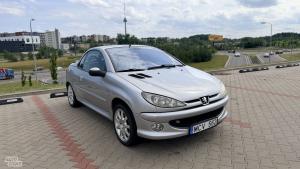 Grey Peugeot 206 2002 in Vilnius, with an engine capacity of 2.00 L and mileage of 117 thousand km for 1650 €, photo 8 on AUTOMOTO.COM.LV