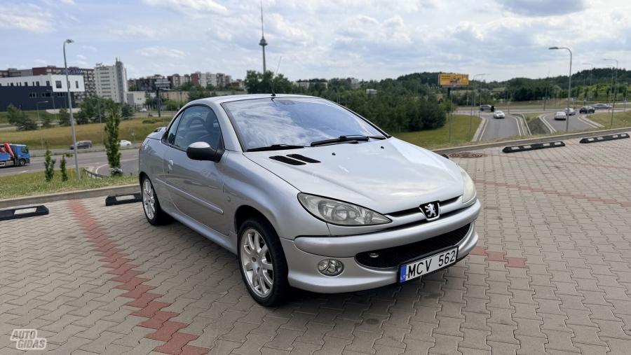 Grey Peugeot 206 2002 in Vilnius, with an engine capacity of 2.00 L and mileage of 117 thousand km for 1650 €, photo 8 on AUTOMOTO.COM.LV