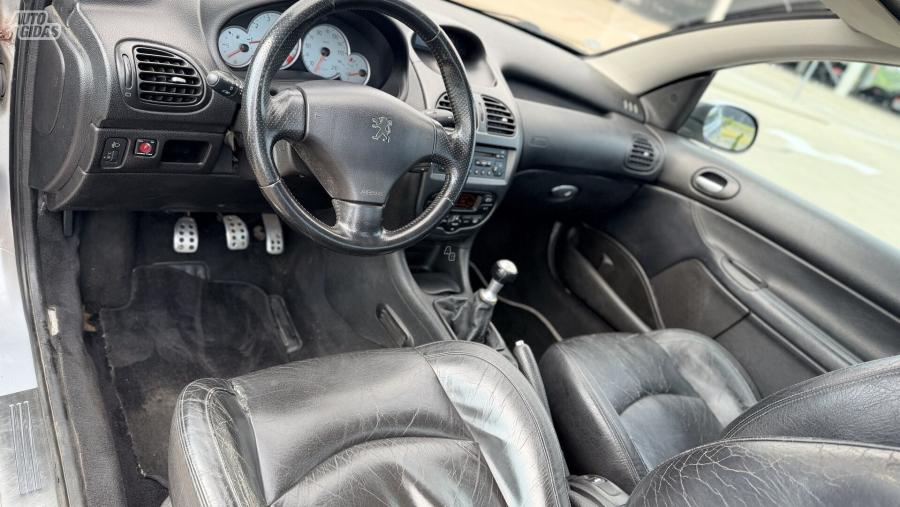 Grey Peugeot 206 2002 in Vilnius, with an engine capacity of 2.00 L and mileage of 117 thousand km for 1650 €, photo 12 on AUTOMOTO.COM.LV