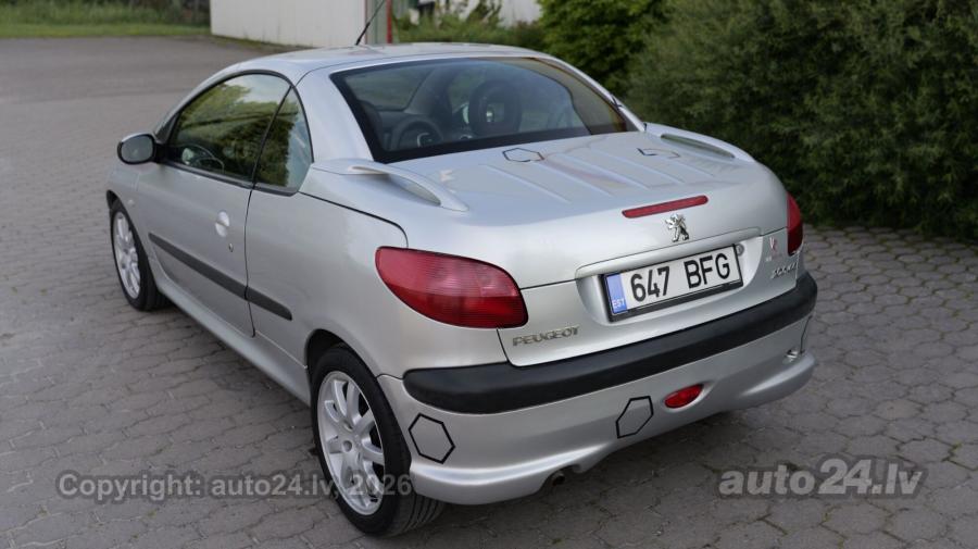 Pelēks Peugeot 206 2002 Tallina, ar dzinēja tilpumu 1.60 L un nobraukumu 209 tūkst. km par 1499 €, foto 6 vietnē AUTOMOTO.COM.LV