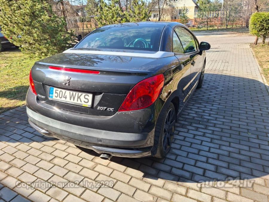Black Peugeot 207 2007 in Tallinn, with an engine capacity of 1.60 L and mileage of 150 thousand km for 2500 €, photo 4 on AUTOMOTO.COM.LV