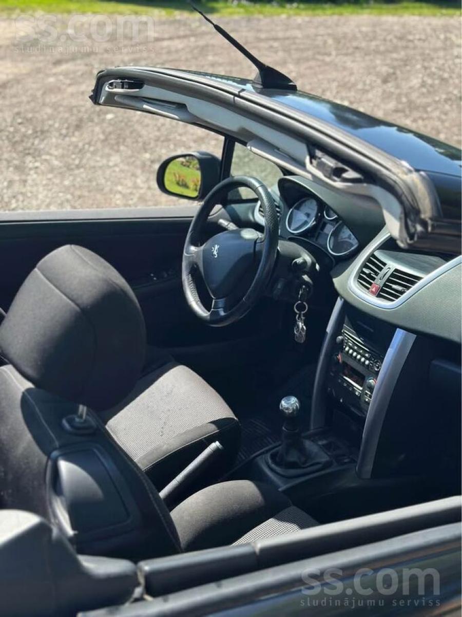 Black Peugeot 207 2007 in Ludza, with an engine capacity of 1.60 L and mileage of 211 thousand km for 1000 €, photo 5 on AUTOMOTO.COM.LV