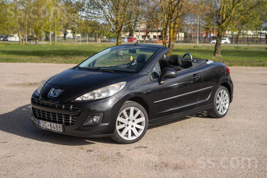 Black Peugeot 207 2009 in Liepaja, with an engine capacity of 1.60 L and mileage of 200 thousand km for 650 €, photo 1 on AUTOMOTO.COM.LV