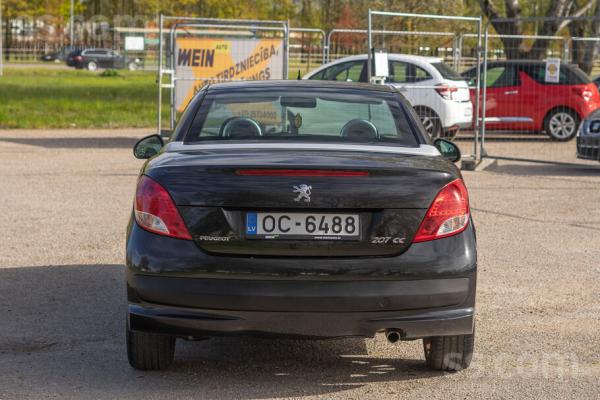 Black Peugeot 207 2009 in Liepaja, with an engine capacity of 1.60 L and mileage of 200 thousand km for 650 €, photo 6 on AUTOMOTO.COM.LV