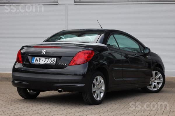 Black Peugeot 207 2009 in Riga, with an engine capacity of 1.60 L and mileage of 0 thousand km for 1100 €, photo 6 on AUTOMOTO.COM.LV