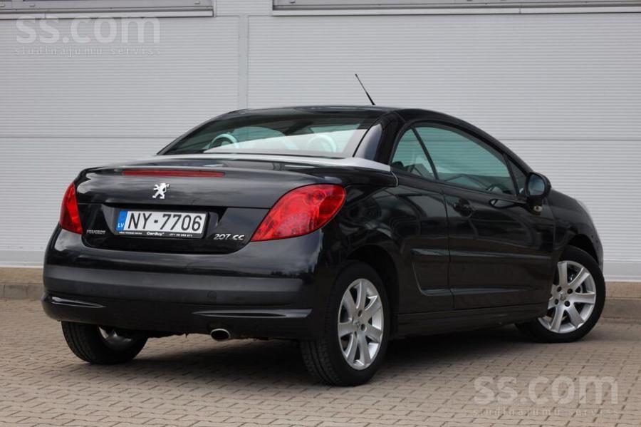 Black Peugeot 207 2009 in Riga, with an engine capacity of 1.60 L and mileage of 0 thousand km for 1100 €, photo 6 on AUTOMOTO.COM.LV