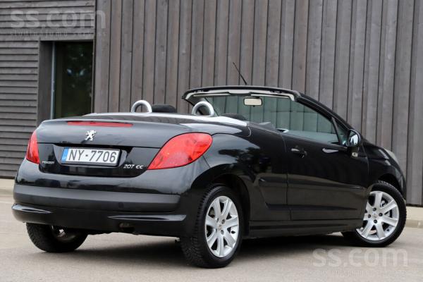 Black Peugeot 207 2009 in Tukums, with an engine capacity of 1.60 L and mileage of 200 thousand km for 2990 €, photo 3 on AUTOMOTO.COM.LV