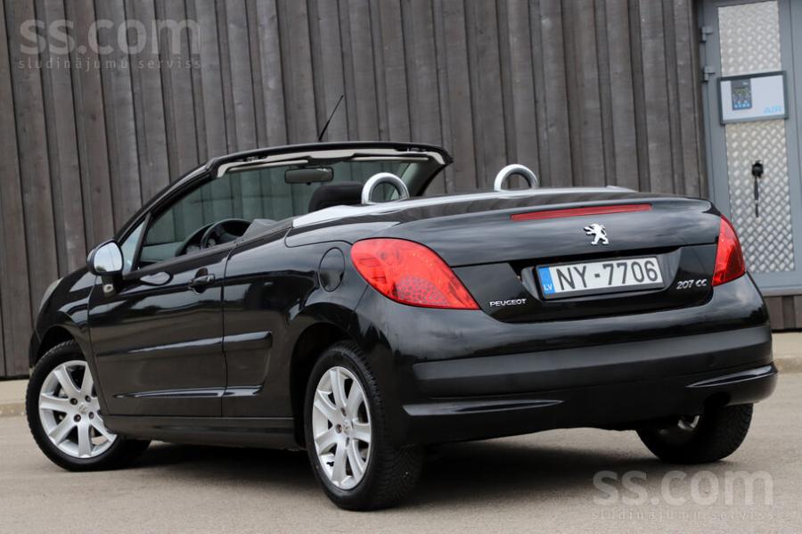 Melns Peugeot 207 2009 Tukums, ar dzinēja tilpumu 1.60 L un nobraukumu 200 tūkst. km par 2990 €, foto 5 vietnē AUTOMOTO.COM.LV