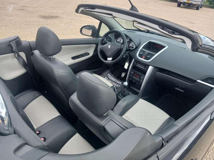 Black Peugeot 207 2010 in Kelme, with an engine capacity of 1.60 L and mileage of 158 thousand km for 3050 €, photo 15 on AUTOMOTO.COM.LV