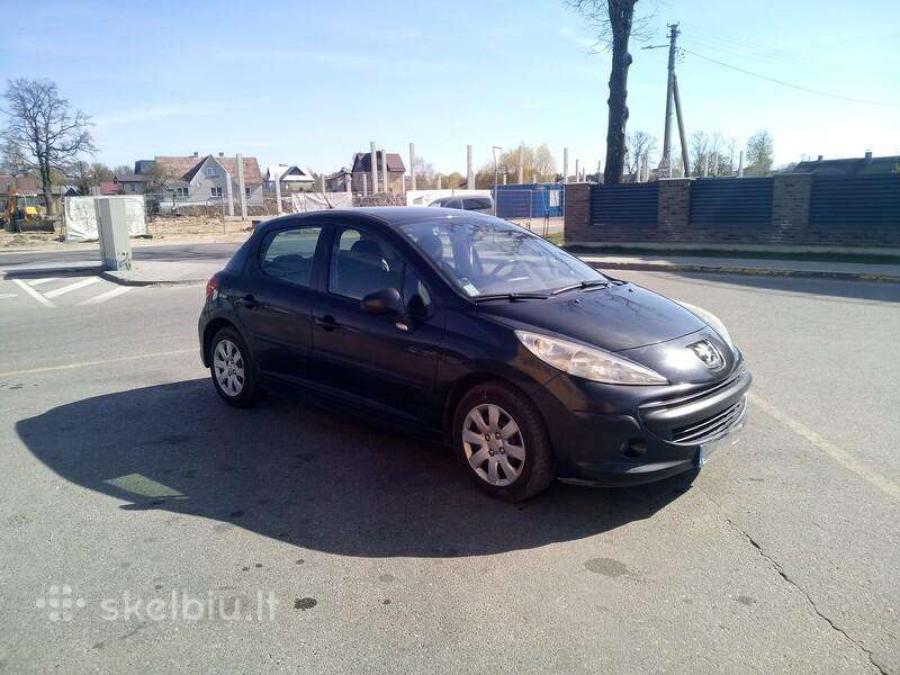 Black Peugeot 207 2006 in Vilnius, with an engine capacity of 1.40 L and mileage of 309 thousand km for 999 €, photo 1 on AUTOMOTO.COM.LV