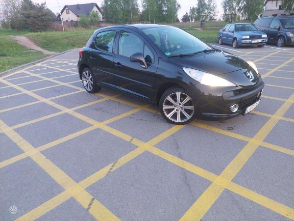 Black Peugeot 207 2007 in Vilnius, with an engine capacity of 1.56 L and mileage of 254 thousand km for 1500 €, photo 10 on AUTOMOTO.COM.LV