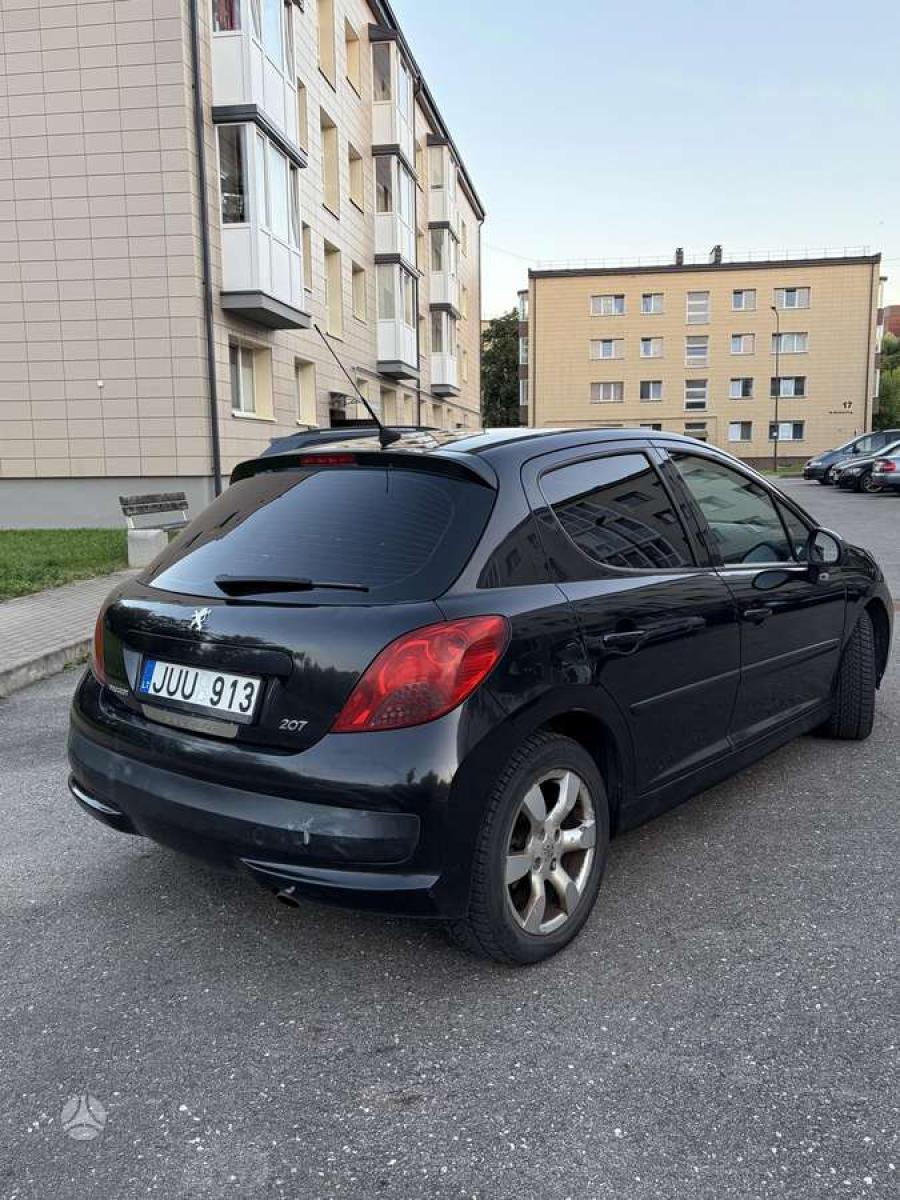 Melns Peugeot 207 2007 Kauņa, ar dzinēja tilpumu 1.56 L un nobraukumu 272 tūkst. km par 1300 €, foto 5 vietnē AUTOMOTO.COM.LV