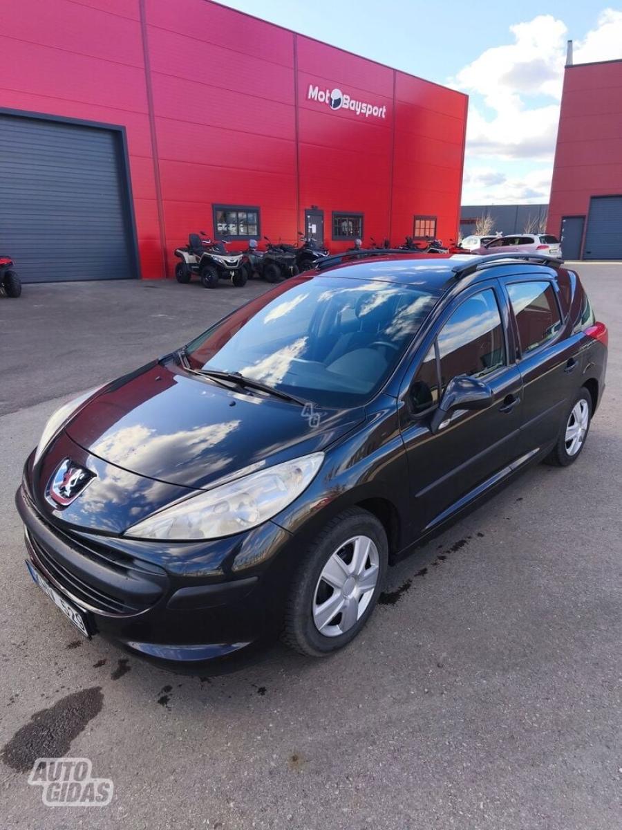 Black Peugeot 207 2007 in Kaunas, with an engine capacity of 1.60 L and mileage of 200 thousand km for 750 €, photo 1 on AUTOMOTO.COM.LV