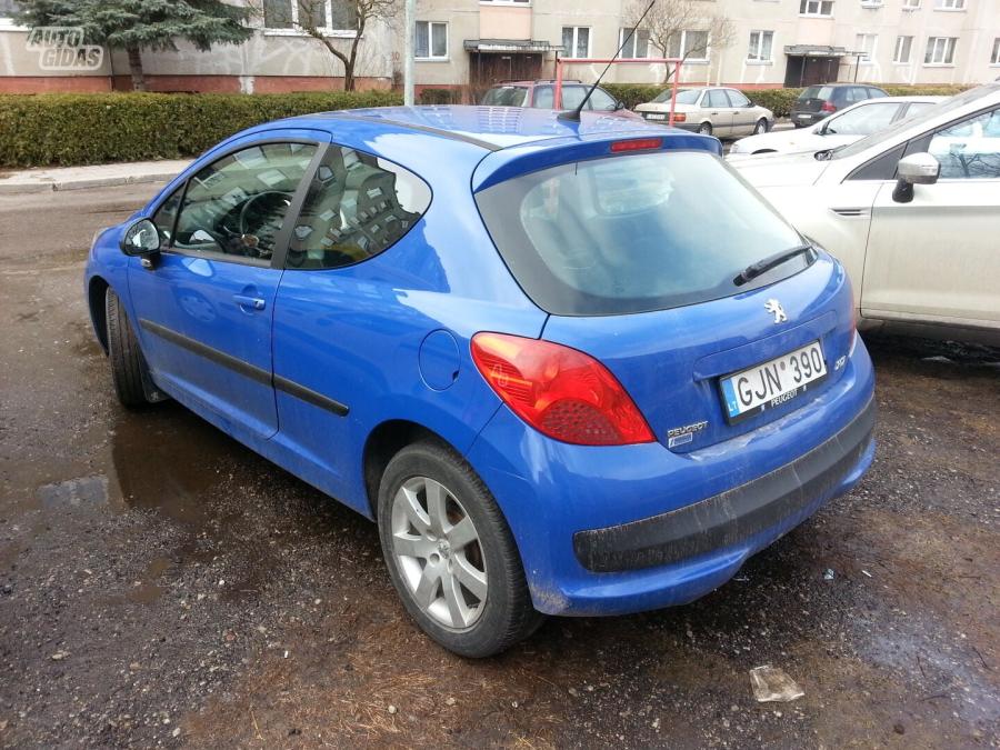 Blue Peugeot 207 2006 in Vilnius, with an engine capacity of 1.40 L and mileage of 245 thousand km for 1200 €, photo 4 on AUTOMOTO.COM.LV