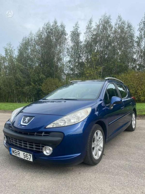 Blue Peugeot 207 2009 in Panevezys, with an engine capacity of 1.60 L and mileage of 227 thousand km for 2000 €, photo 1 on AUTOMOTO.COM.LV