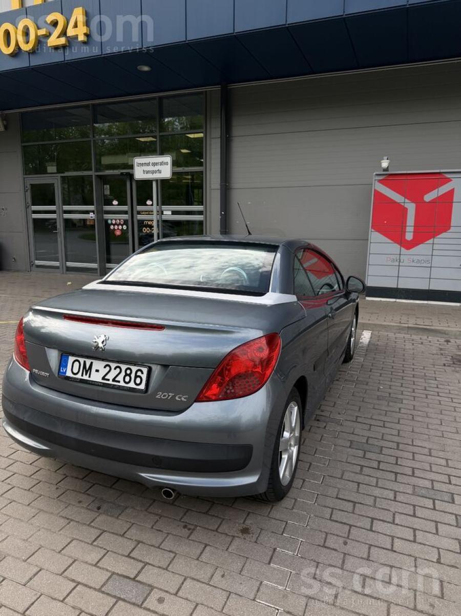 Grey Peugeot 207 2008 in Riga, with an engine capacity of 1.60 L and mileage of 177 thousand km for 2289 €, photo 5 on AUTOMOTO.COM.LV