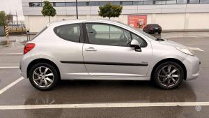 Grey Peugeot 207 2009 in Kaunas, with an engine capacity of 1.56 L and mileage of 201 thousand km for 1200 €, photo 5 on AUTOMOTO.COM.LV
