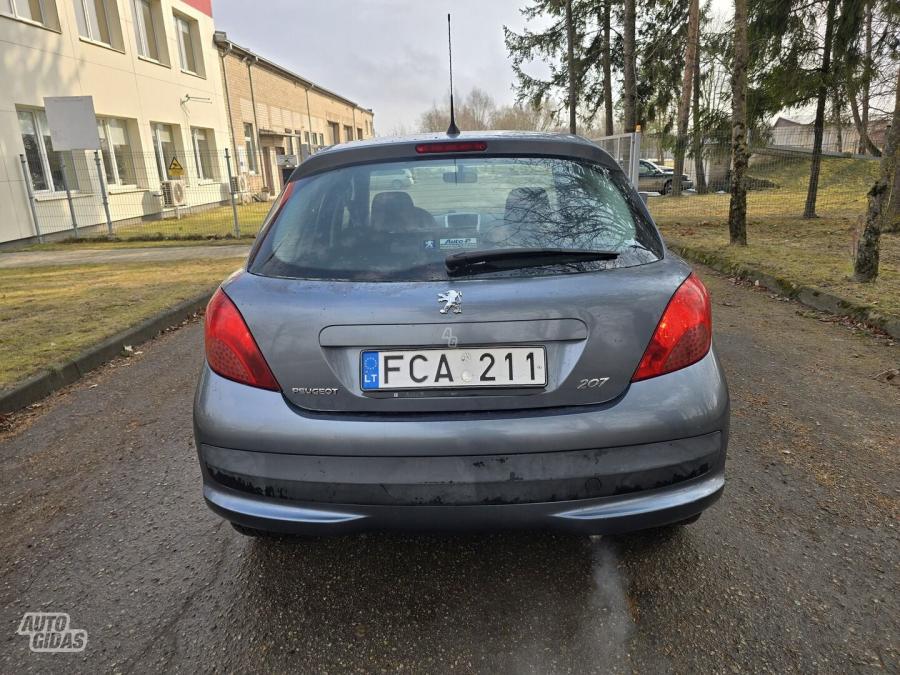 Pelēks Peugeot 207 2007 Radviliškis, ar dzinēja tilpumu 1.40 L un nobraukumu 112 tūkst. km par 1050 €, foto 10 vietnē AUTOMOTO.COM.LV