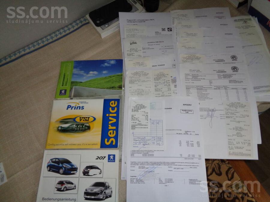 Grey Peugeot 207 2008 in Ogre, with an engine capacity of 1.40 L and mileage of 240 thousand km for 2600 €, photo 13 on AUTOMOTO.COM.LV