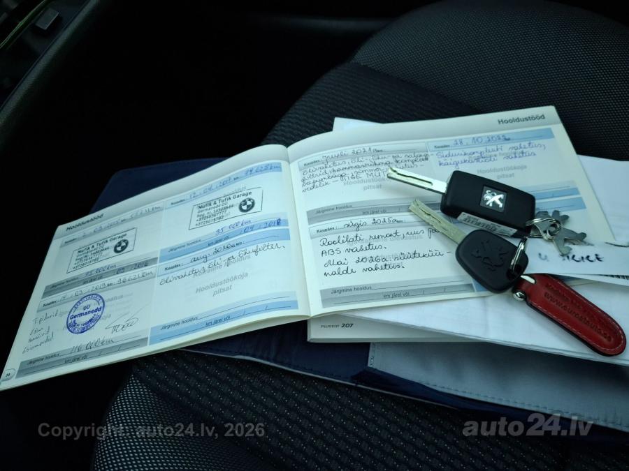Пежо 207 2011 в Тарту, объемом двигателя 1.40 л и пробегом 151 тыс. км за 2550 €, фото 9 на AUTOMOTO.COM.LV