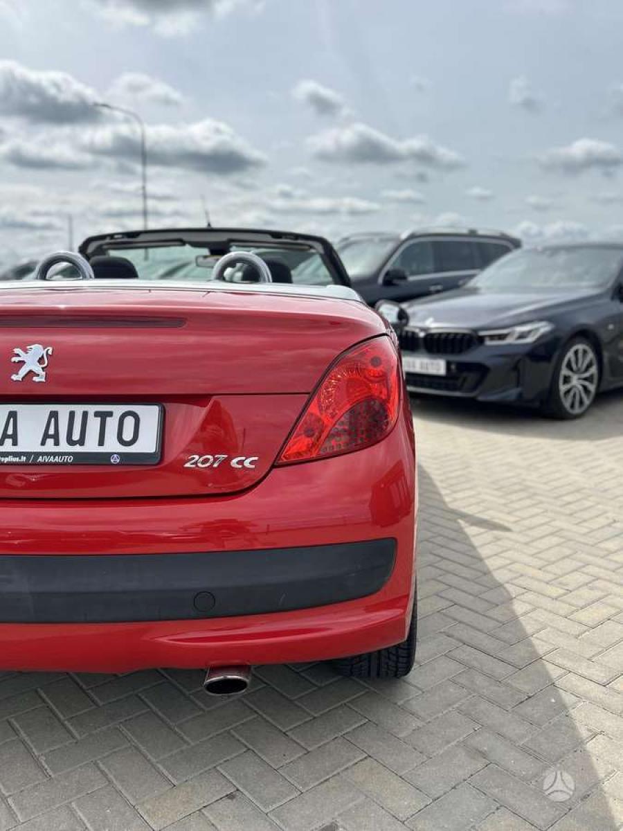 Red Peugeot 207 2007 in Kaunas, with an engine capacity of 1.60 L and mileage of 128 thousand km for 3650 €, photo 14 on AUTOMOTO.COM.LV