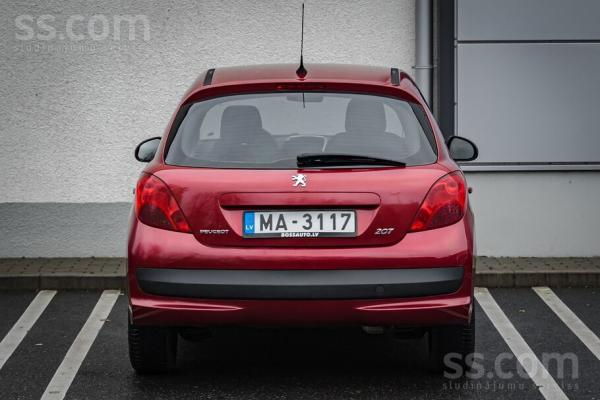 Red Peugeot 207 2007 in Riga, with an engine capacity of 1.40 L and mileage of 0 thousand km for 2495 €, photo 5 on AUTOMOTO.COM.LV