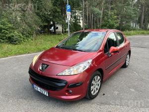 Sarkans Peugeot 207 2009 Rīga, ar dzinēja tilpumu 1.40 L un nobraukumu 133 tūkst. km par 800 €, foto  vietnē AUTOMOTO.COM.LV