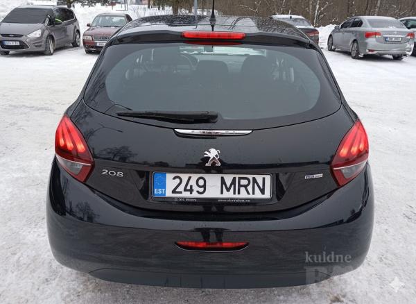 Black Peugeot 208 2017 in Tartu, with an engine capacity of 1.20 L and mileage of 129 thousand km for 4490 €, photo 6 on AUTOMOTO.COM.LV