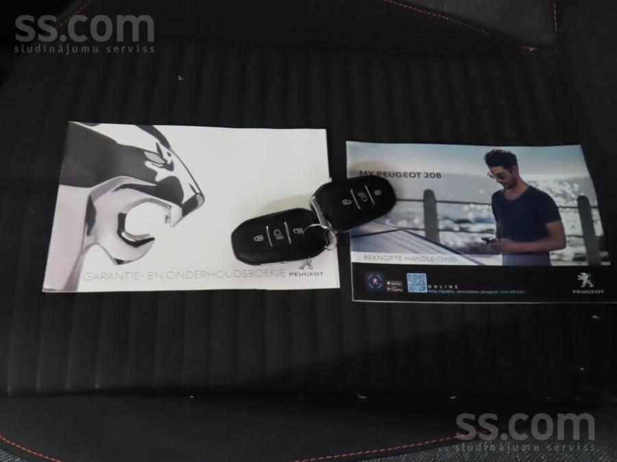 Black Peugeot 208 2020 in Riga, with an engine capacity of 1.40 L and mileage of 129 thousand km for 8945 €, photo 12 on AUTOMOTO.COM.LV