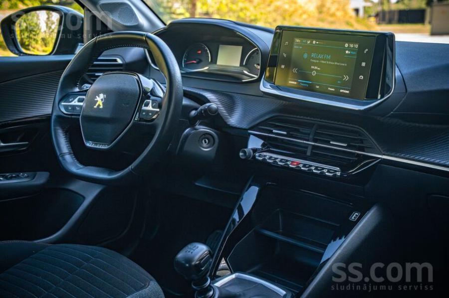 Melns Peugeot 208 2021 Rīga, ar dzinēja tilpumu 1.20 L un nobraukumu 38 tūkst. km par 11990 €, foto 8 vietnē AUTOMOTO.COM.LV
