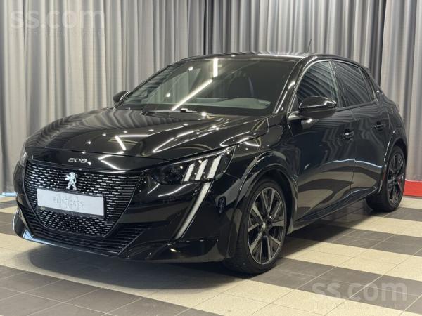 Black Peugeot 208 2023 in Riga, with an engine capacity of 1.20 L and mileage of 37 thousand km for 14990 €, photo 1 on AUTOMOTO.COM.LV