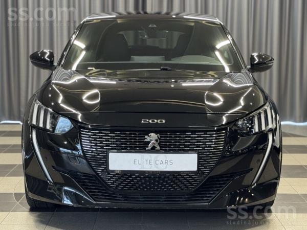 Black Peugeot 208 2023 in Riga, with an engine capacity of 1.20 L and mileage of 37 thousand km for 14990 €, photo 3 on AUTOMOTO.COM.LV