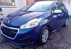 Синий Пежо 208 2018 в Рига, объемом двигателя 1.20 л и пробегом 112 тыс. км за 5757 €, фото  на AUTOMOTO.COM.LV