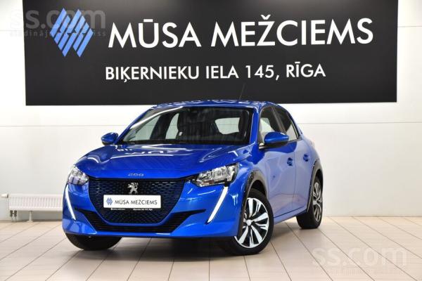 Blue Peugeot 208 2022 in Riga, with an engine capacity of 1.20 L and mileage of 72 thousand km for 16990 €, photo 1 on AUTOMOTO.COM.LV