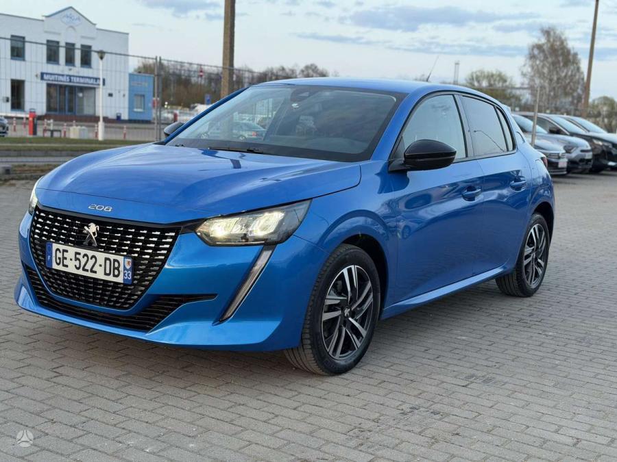 Blue Peugeot 208 2022 in Marijampole, with an engine capacity of 1.20 L and mileage of 90 thousand km for 10890 €, photo 1 on AUTOMOTO.COM.LV