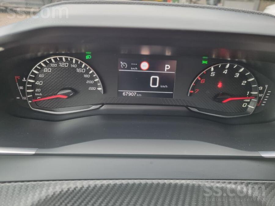 Grey Peugeot 208 2021 in Riga, with an engine capacity of 1.20 L and mileage of 68 thousand km for 11900 €, photo 9 on AUTOMOTO.COM.LV