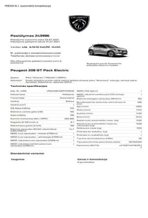 Pelēks Peugeot 208 2021 Kauņa, ar dzinēja tilpumu 0.00 L un nobraukumu 67 tūkst. km par 16000 €, foto 28 vietnē AUTOMOTO.COM.LV