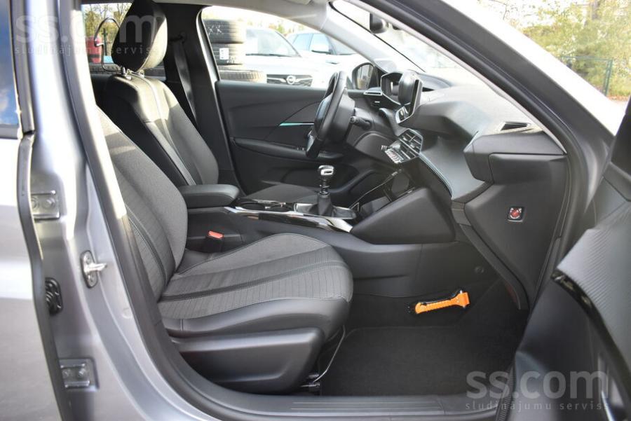 Grey Peugeot 208 2021 in Kuldiga, with an engine capacity of 1.20 L and mileage of 0 thousand km for 10990 €, photo 6 on AUTOMOTO.COM.LV