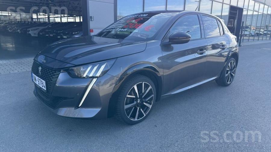 Grey Peugeot 208 2023 in Riga, with an engine capacity of 1.20 L and mileage of 53 thousand km for 14990 €, photo 1 on AUTOMOTO.COM.LV