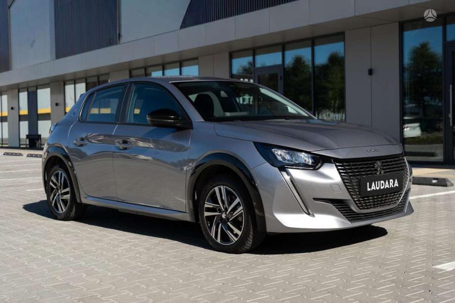 Grey Peugeot 208 2023 in Vilnius, with an engine capacity of 0.00 L and mileage of 28 thousand km for 14500 €, photo 1 on AUTOMOTO.COM.LV
