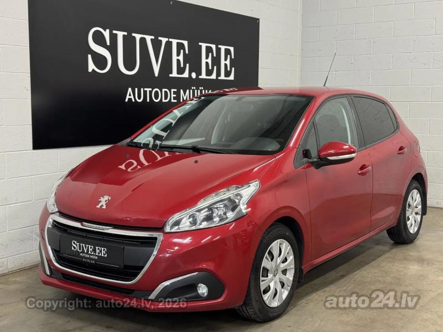 Sarkans Peugeot 208 2017 Tallina, ar dzinēja tilpumu 1.60 L un nobraukumu 78 tūkst. km par 6495 €, foto 1 vietnē AUTOMOTO.COM.LV